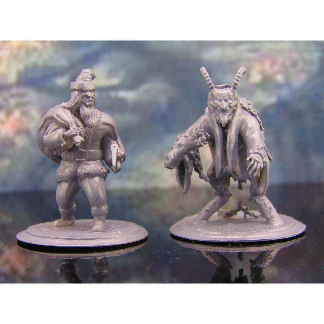 Murder Claus Evil Santa & Krampus Mini Miniature Model Character Figure ...