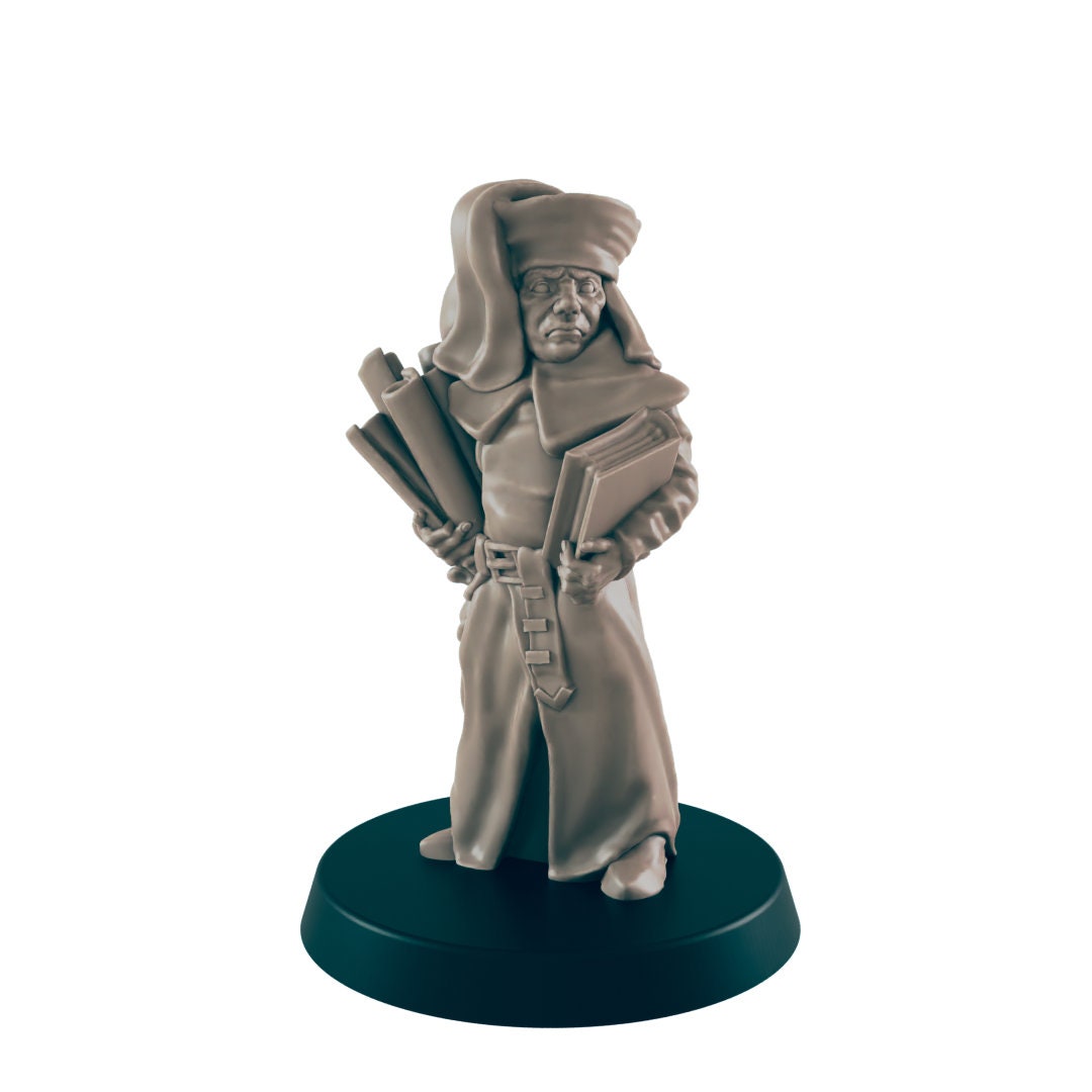 Human Mini Professor Scholar Male Townsfolk NPC Figure Dnd Wargaming ...