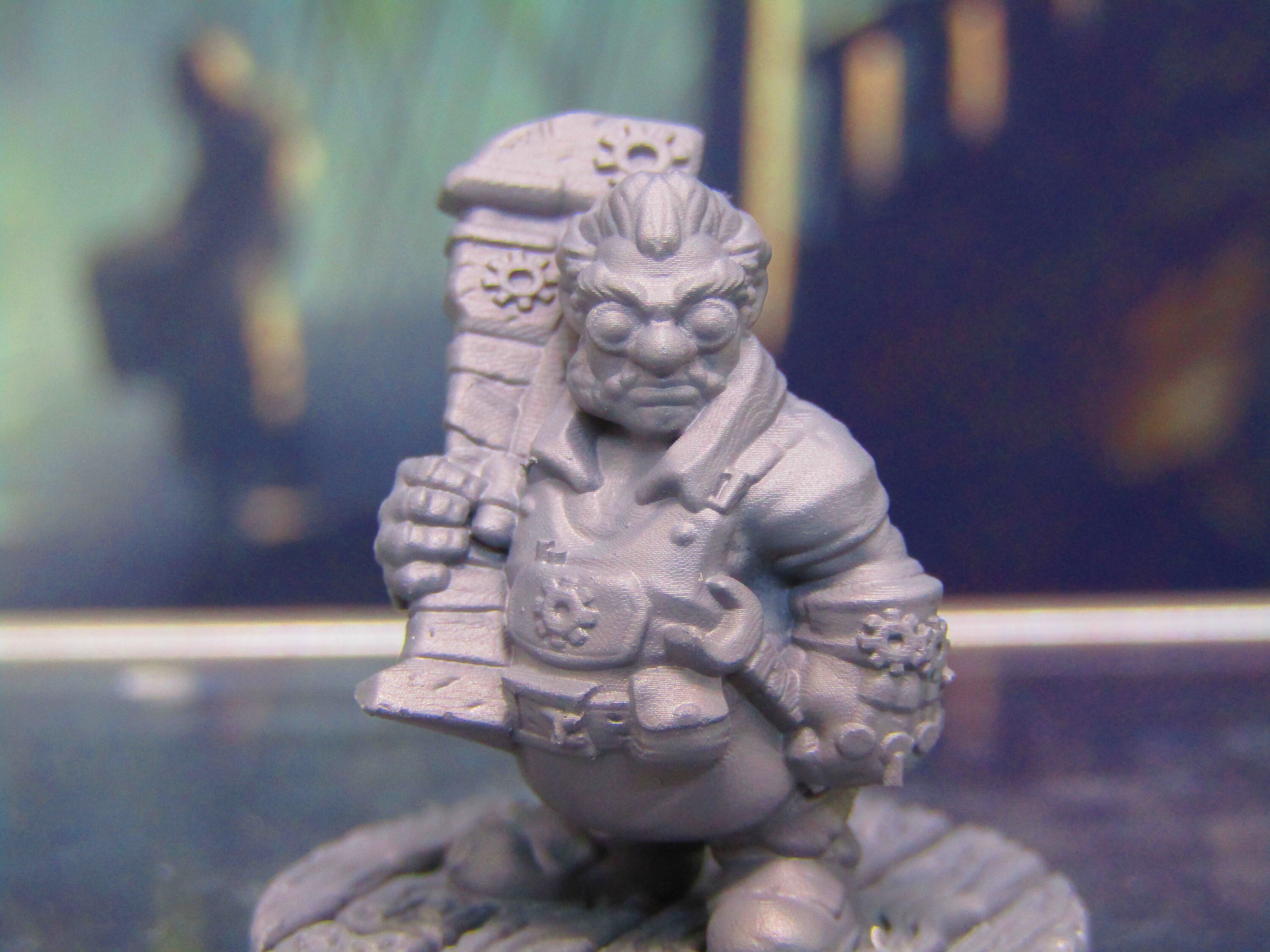 Gnome Engineer Mini Miniature Figure 3D Printed Model 28/32mm | Etsy