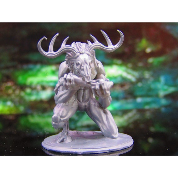 Wendigo Evil Spirit Cryptid Monster Pose B Mini Miniature | Etsy