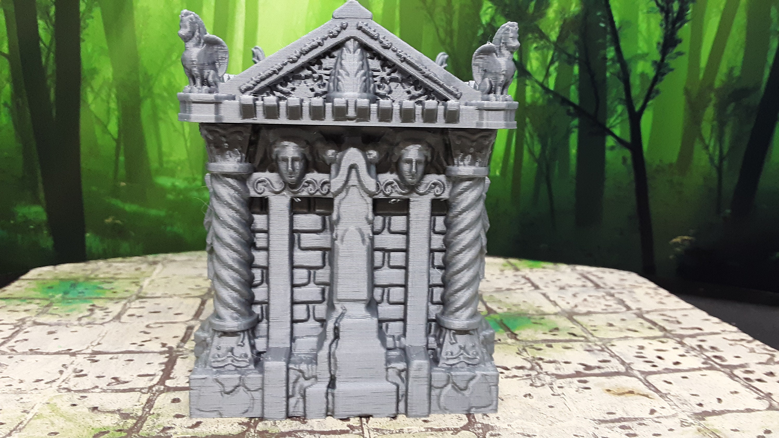 Cemetery Mausoleum Tomb 28mm Scale Fantasy Terrain Tile | Etsy