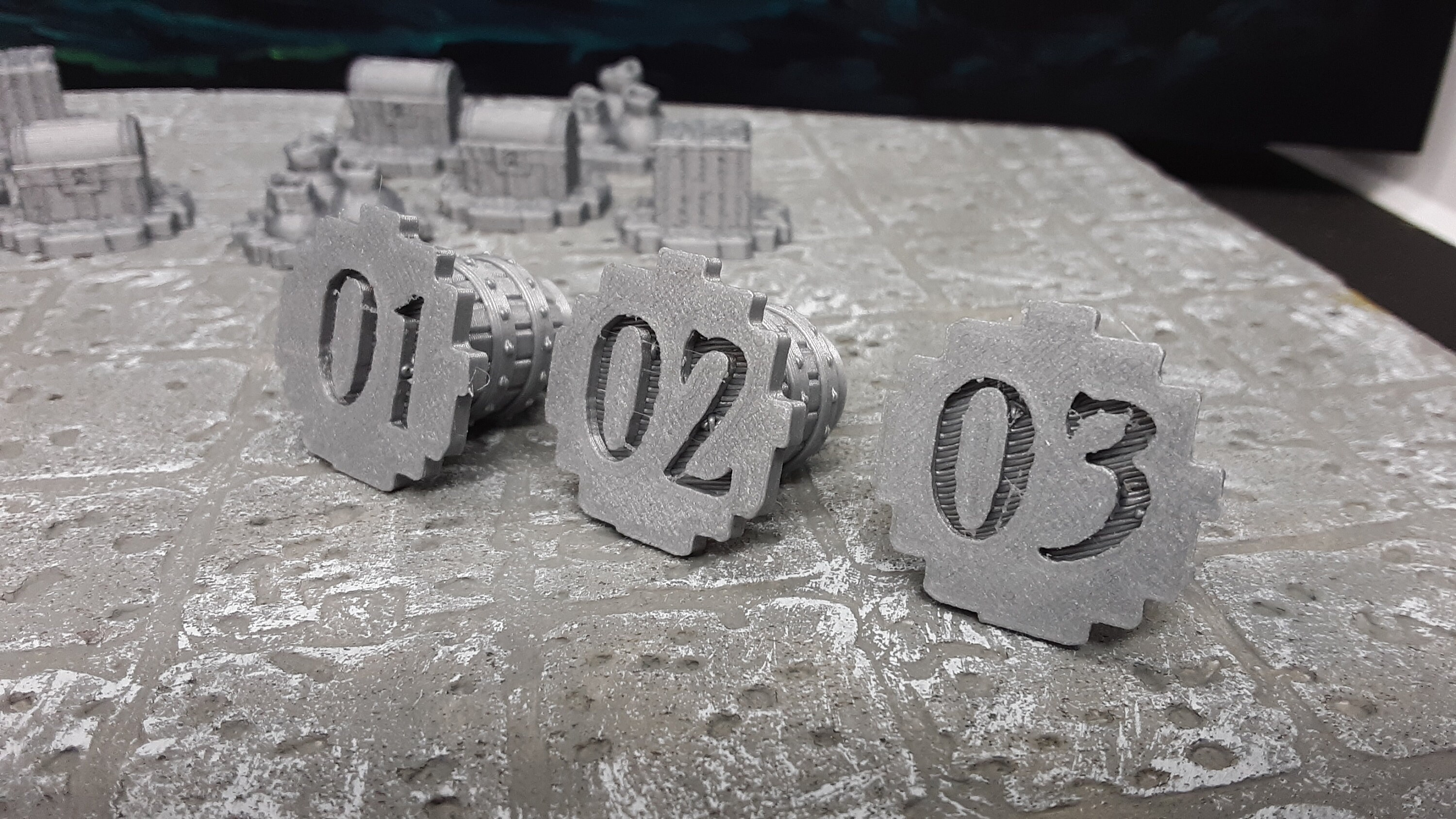 12 Piece Numbered Loot Treasure Markers Scatter Terrain | Etsy