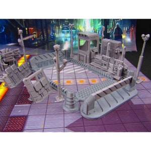 31pc Security Military Checkpoint Gate Scenery Scatter Terrain 3D ...