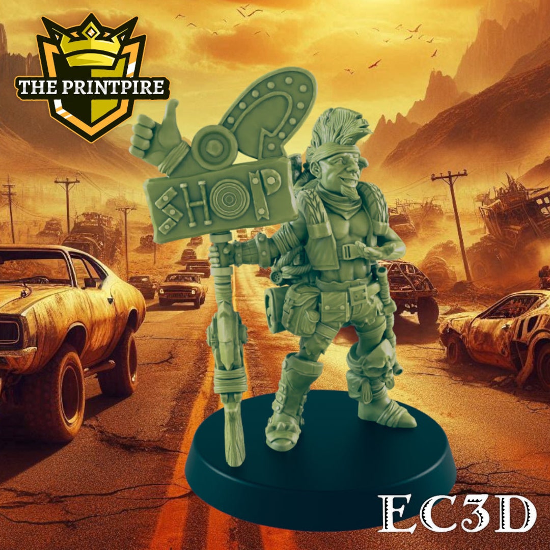 Wasteland Travelling Merchant | Male Human NPC | Post Apocalypse Bad ...