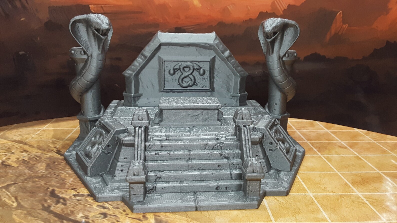 Snake Altar Scatter Terrain Scenery Miniature Tabletop Fantasy | Etsy