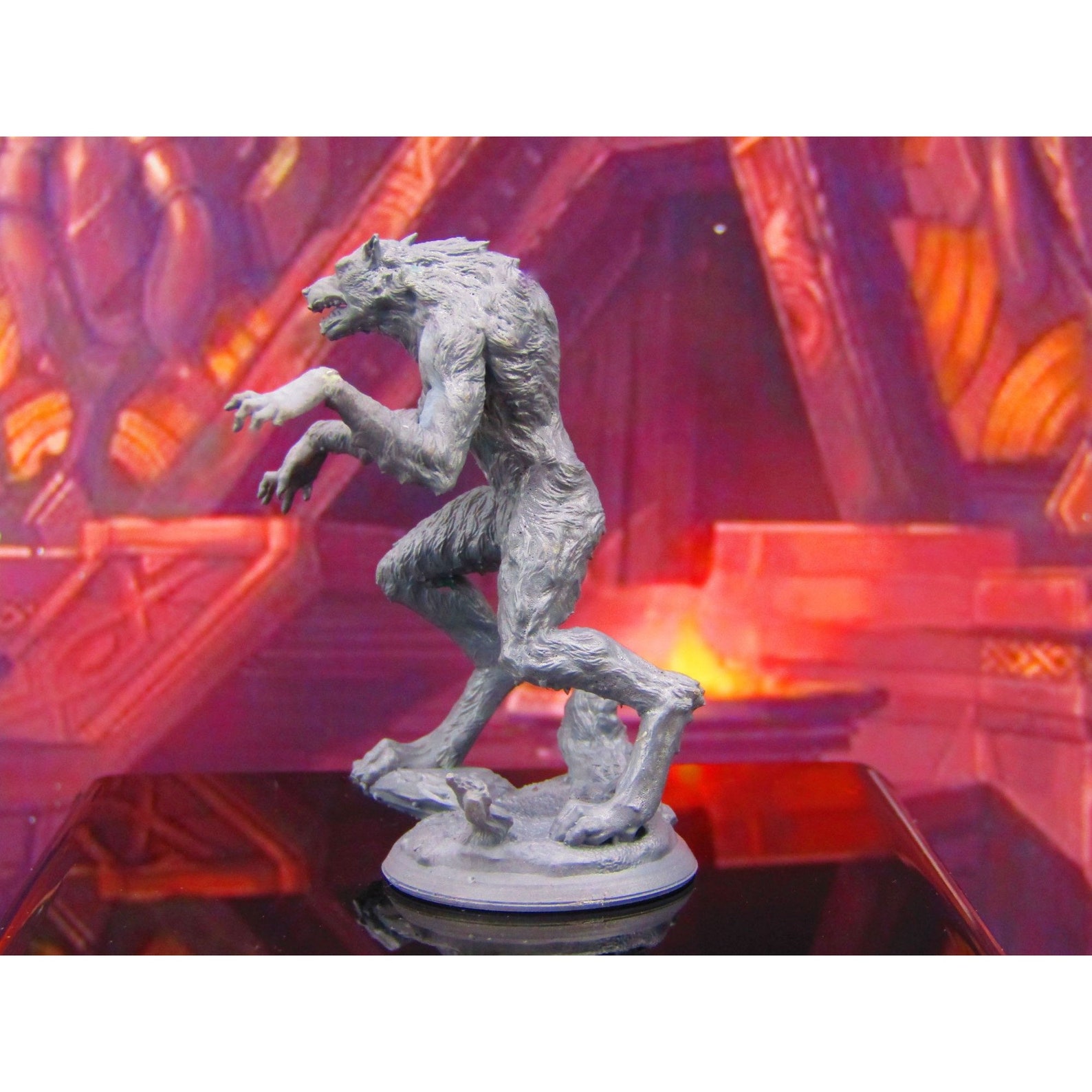 Tall Lanky Werewolf Monster Mini Miniature Model Character Figure 28mm ...