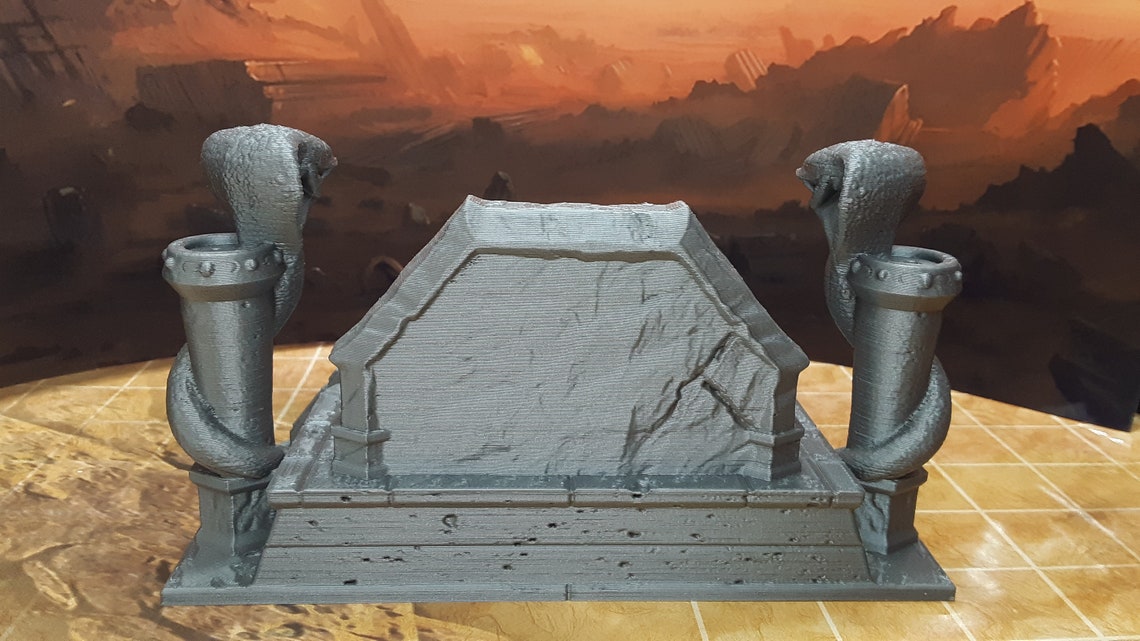 Snake Altar Scatter Terrain Scenery Miniature Tabletop Fantasy | Etsy