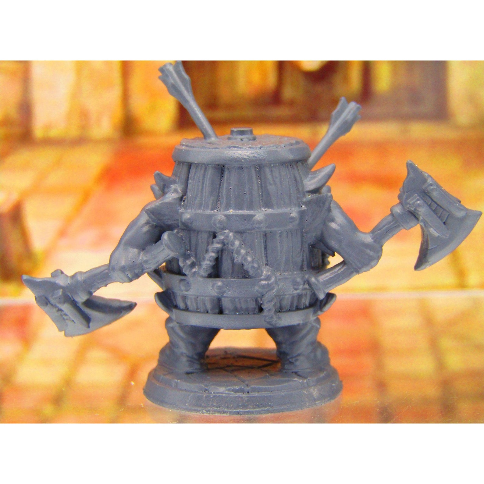 Klaus the Barrel Tank Dwarf Warrior Mini Miniature 3D Printed Model 28 ...