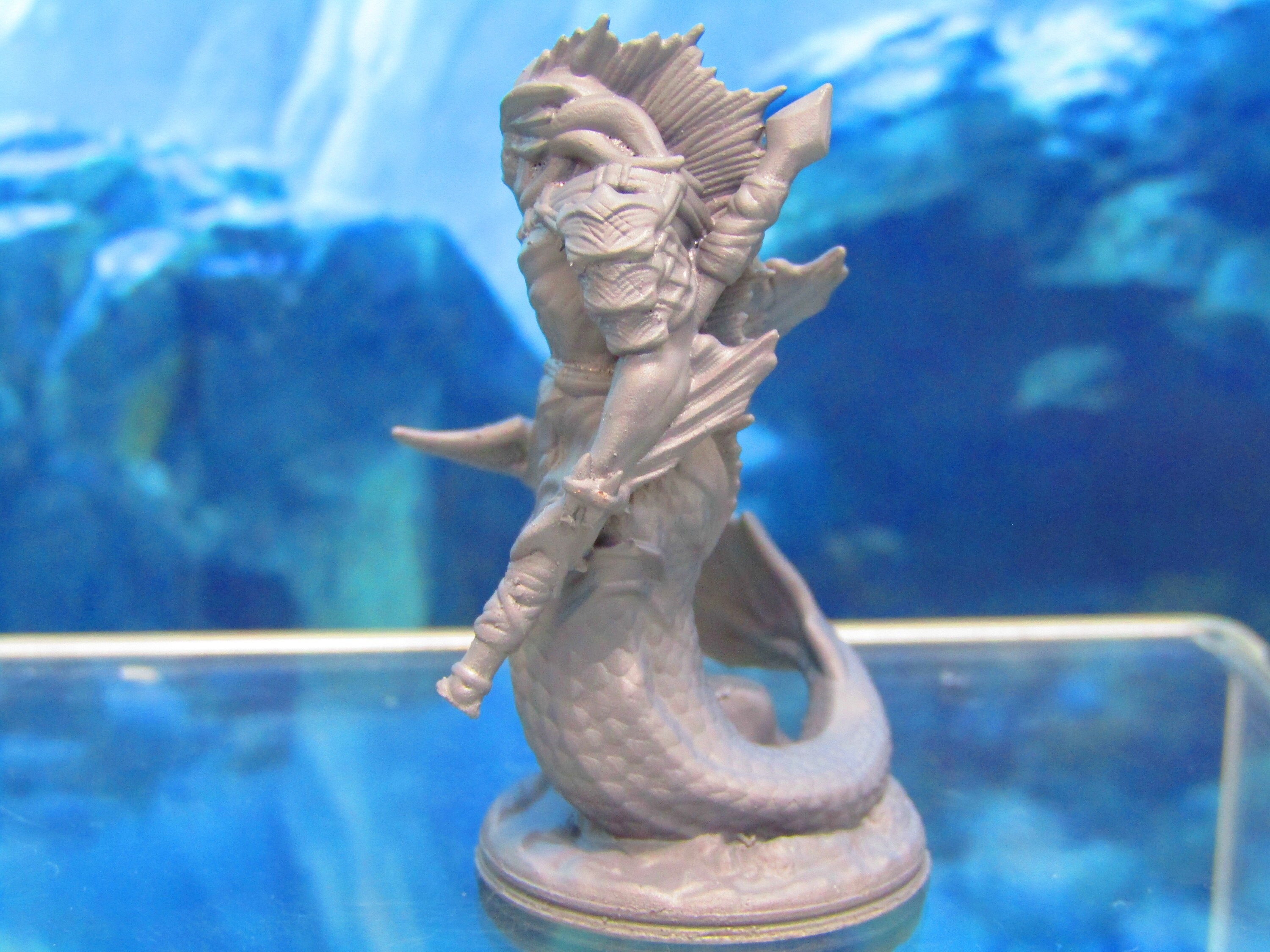 Merrow Merman Monster Creature W/ Spear Mini Miniature Figure - Etsy