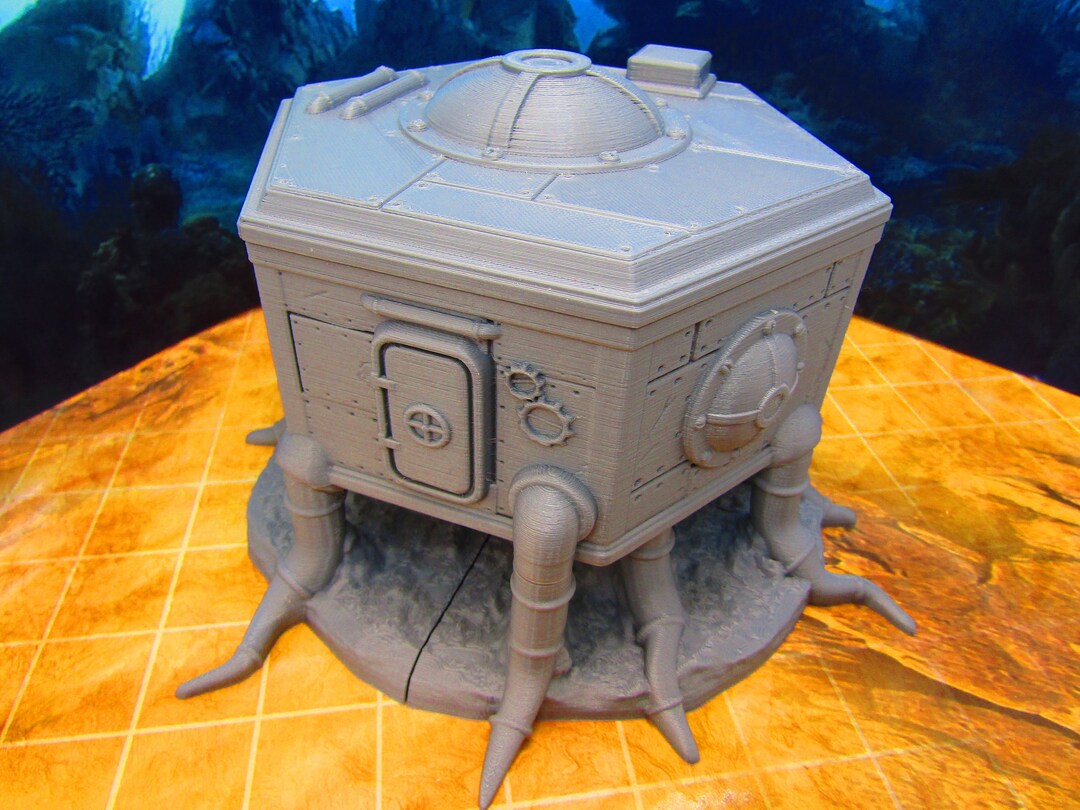 Underwater Sea Lab W/ Removable Roof 3D Printed Scatter Terrain Model ...