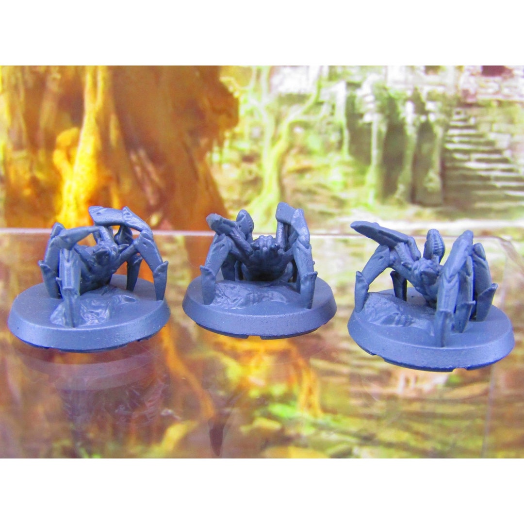 3pc Giant Spiders Set Mini Miniatures 3D Printed Resin Model Figure 28 ...