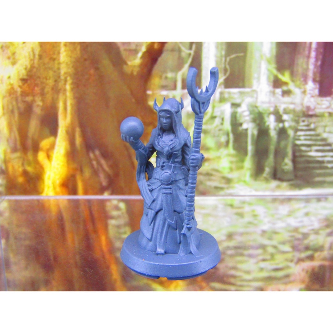 Mage Summoner Female Cultist Zealot Mini Miniatures 3D Printed Resin ...