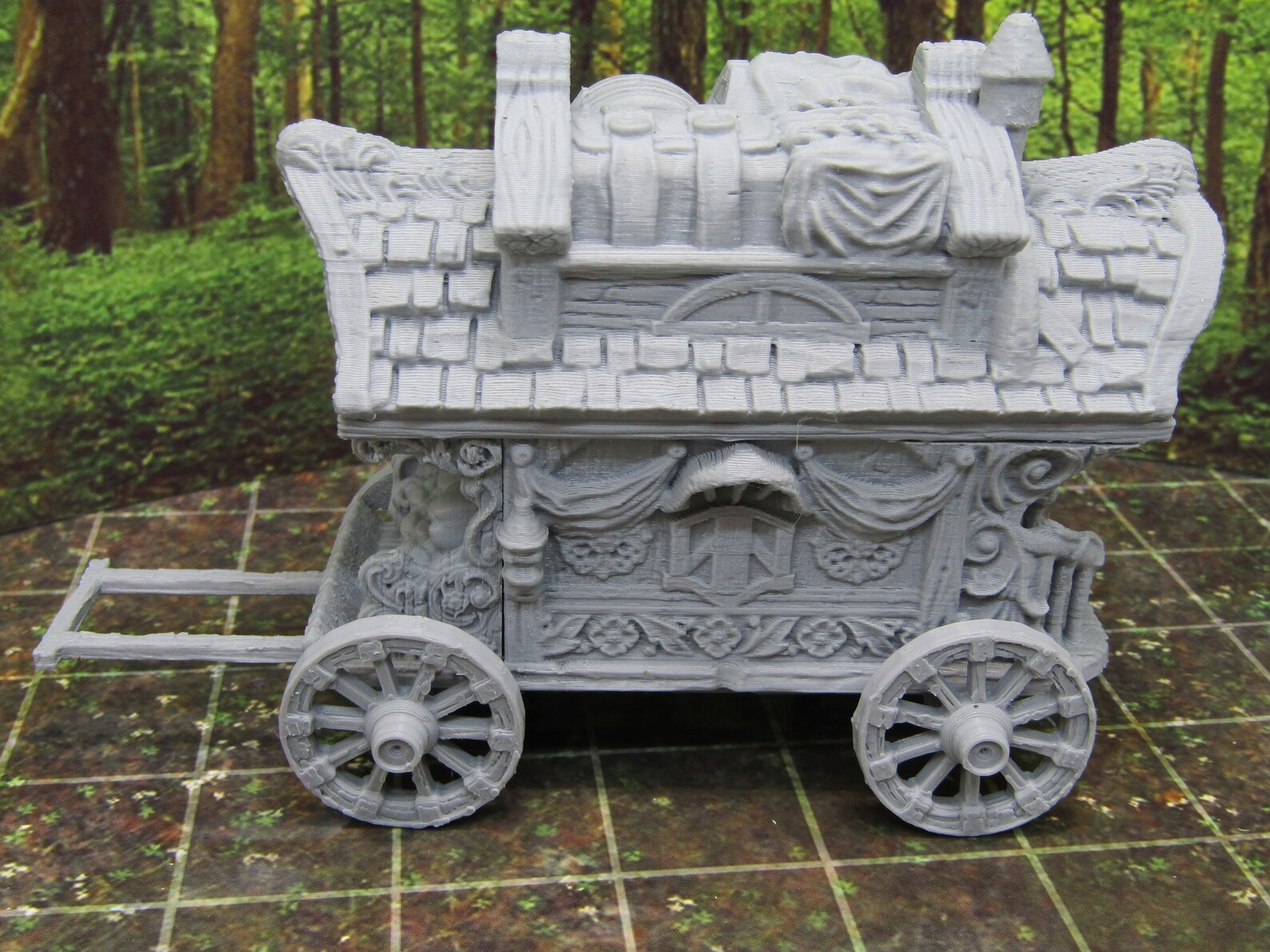 Aristocrat Carriage Wagon & Horse Scenery Terrain 3D Printed Model 28 ...