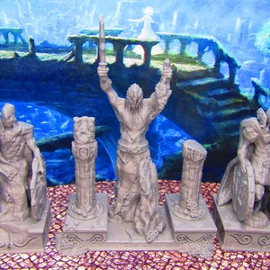 Atlantis Deep Sea Warrior Atlantean Statues Scenery Scatter Terrain ...