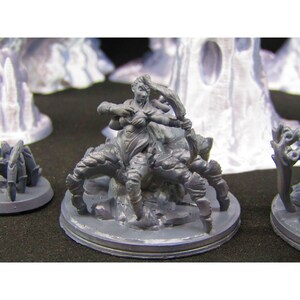 Spider Lair W/ Spiders & Spider Elf Hybrids Scatter Terrain Scenery 3D ...