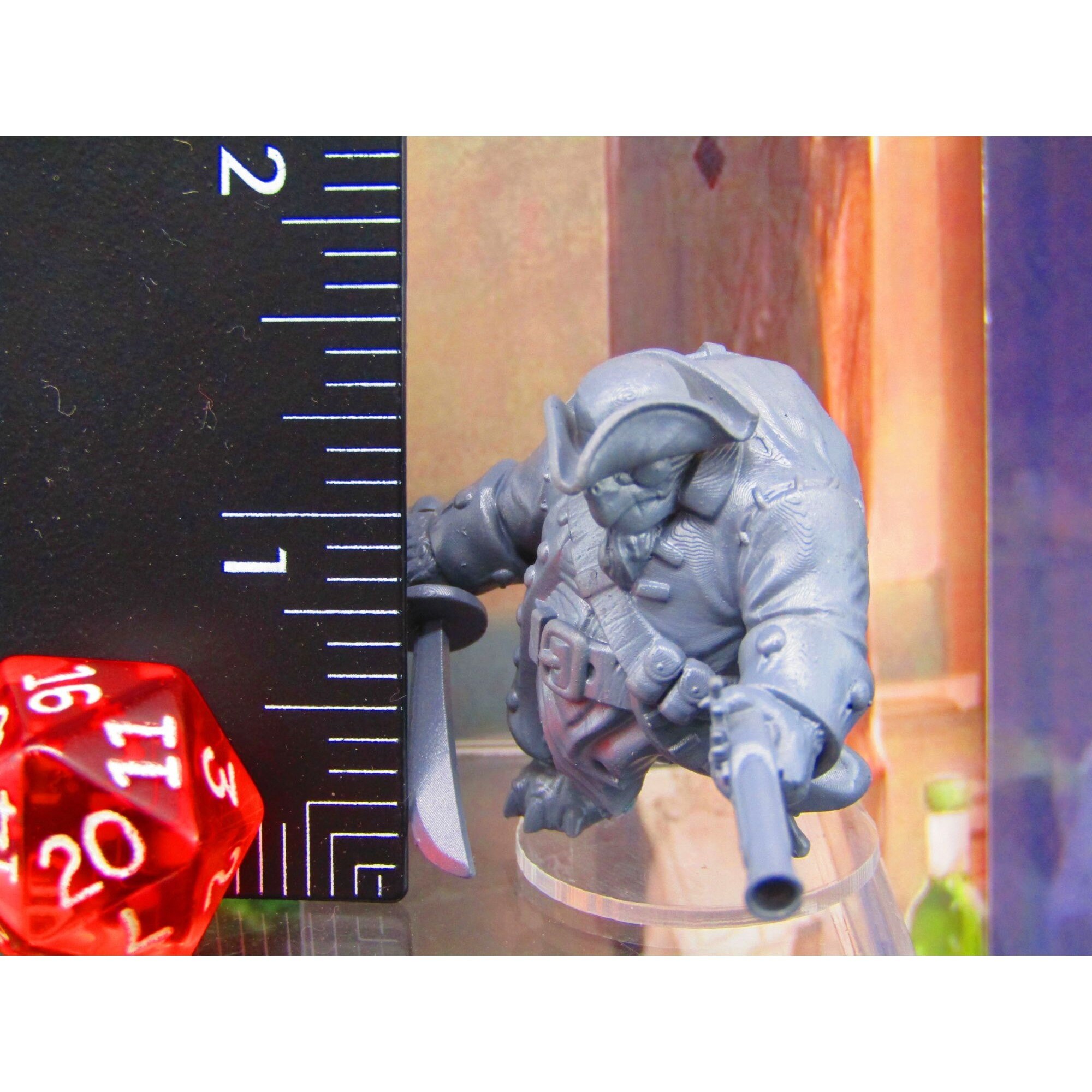Tortle Pirate Turtle Man Race Mini Miniature Figure 3D Printed Model 28 ...