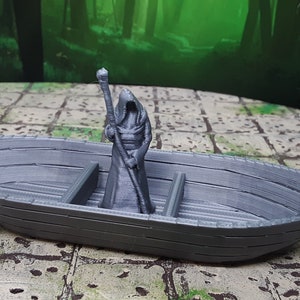 Ferry Boat With Hooded Mysterious Ferryman Miniature Figure Model 28mm ...
