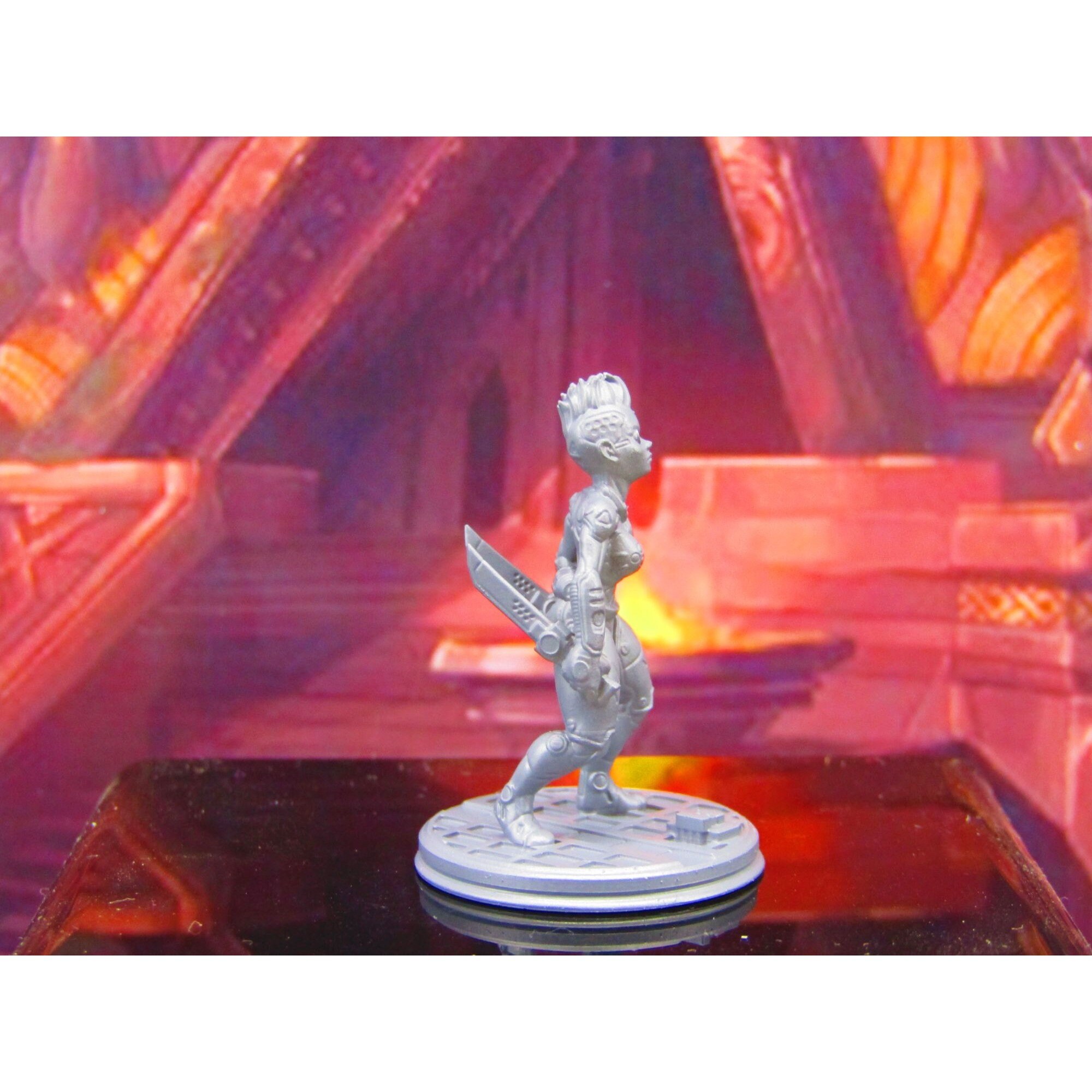 Keelie Cyberpunk Cyborg Female Mini Miniature Model Character - Etsy