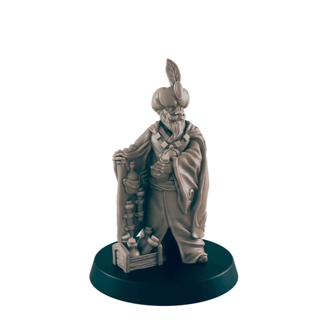 Human Mini Snake Oil Salesman / Alchemist Male Townsfolk NPC Figure Dnd ...