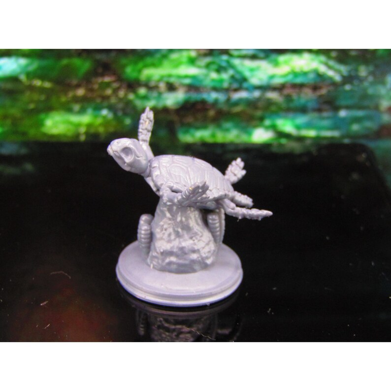 Undead Underwater Skeleton Sea Turtle Pose B Mini Miniature - Etsy