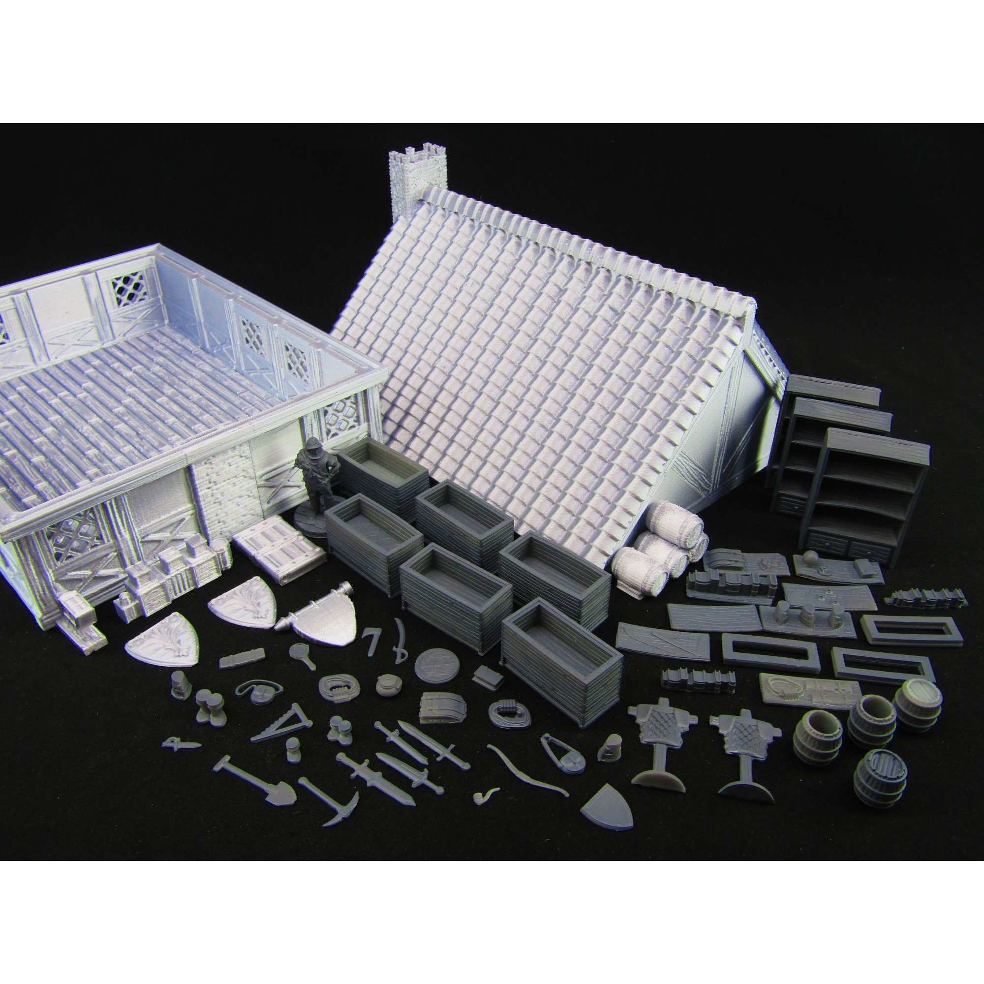 Item Shop Merchant Weapon Trader Building W/ Items Scatter - Etsy