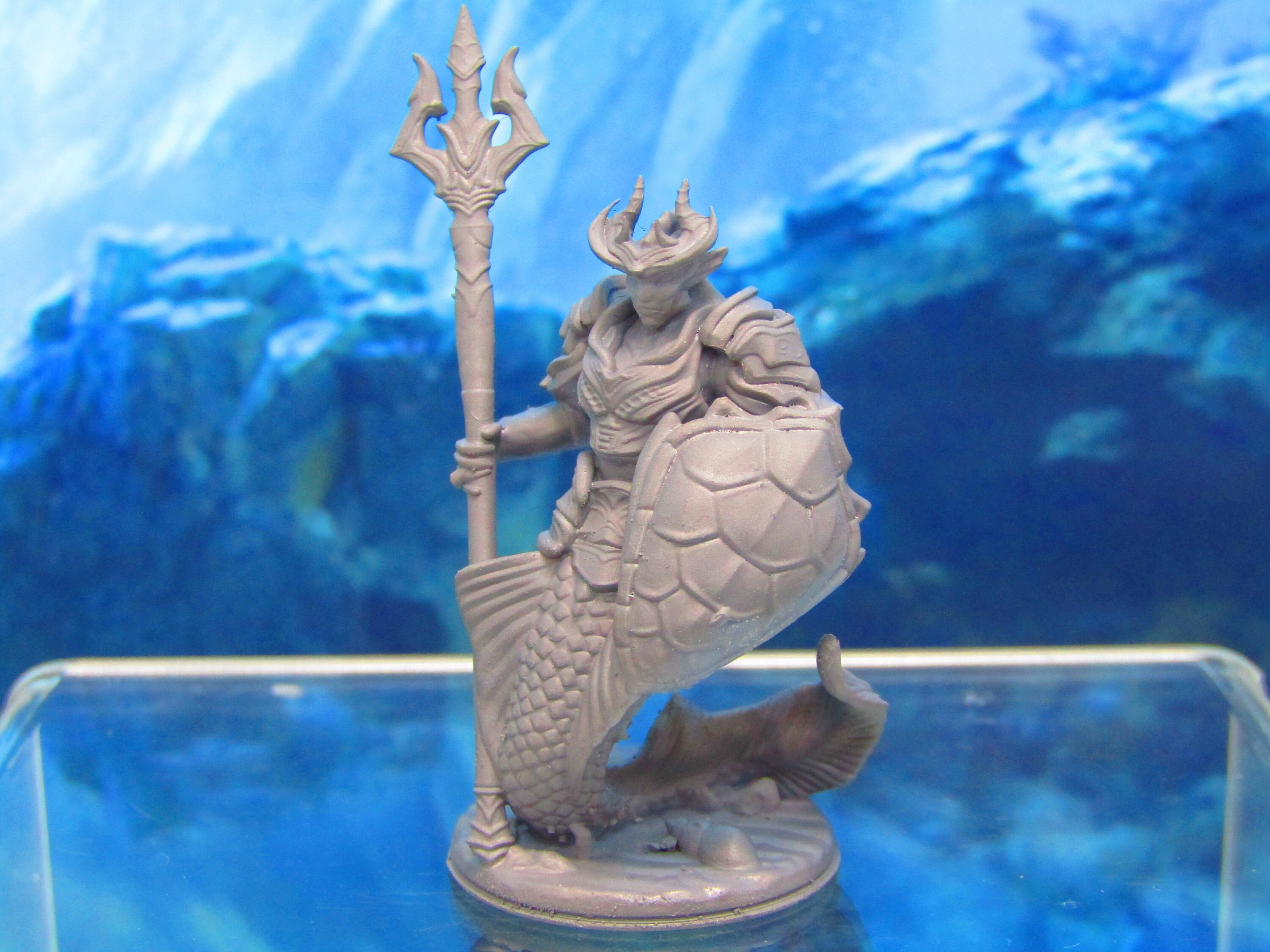 Merfolk Merman King / Royalty Trident Mini Miniature Figure 3D | Etsy