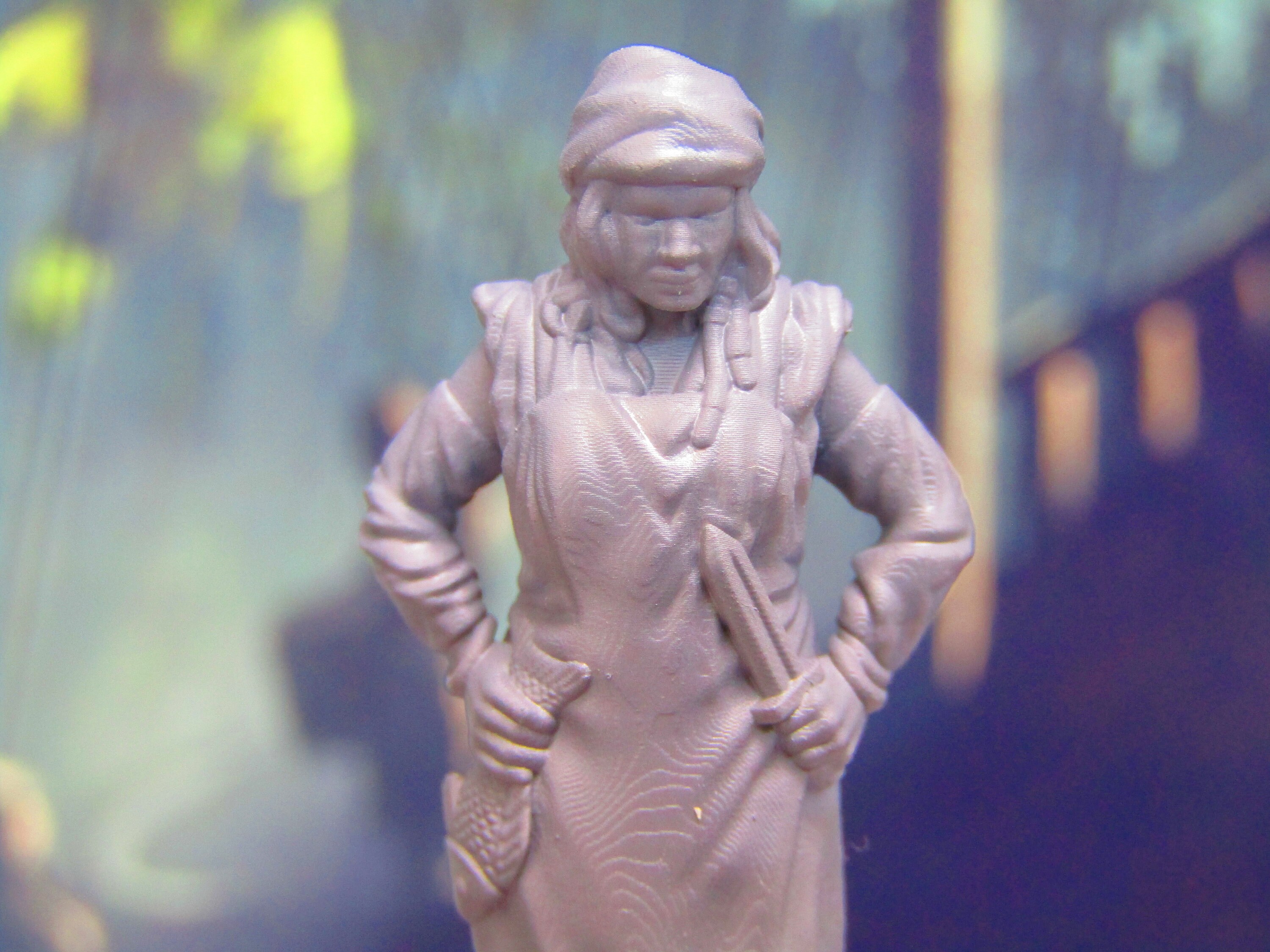 Female Fishmonger Seaside Fisher's Wife Mini Miniature - Etsy
