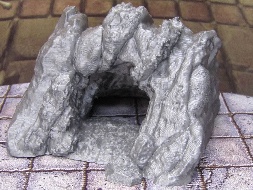 Cave Entrance Mini Miniature Figure Scenery Terrain 3D Printed Model 28 ...