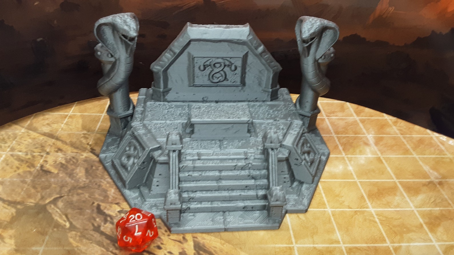 Snake Altar Scatter Terrain Scenery Miniature Tabletop Fantasy | Etsy