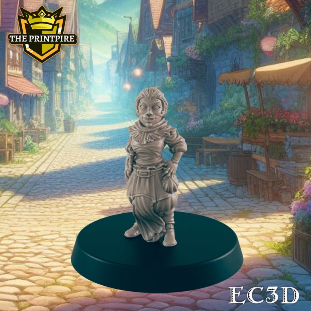 Halfling Mini Female Assassin Rogue Bandit Dungeons and Dragons NPC ...