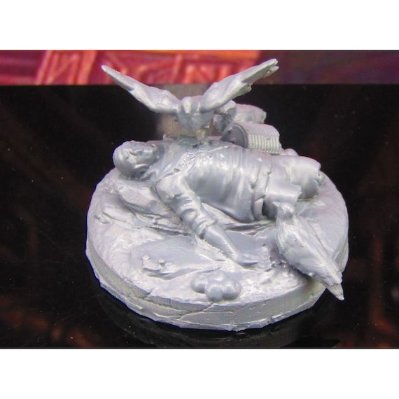 Dead Adventurer Corpse W/ Crows Scatter Terrain Scenery Mini - Etsy
