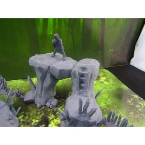 Prehistoric Caveman Tribal Village Rampart Set Mini Miniature Model ...