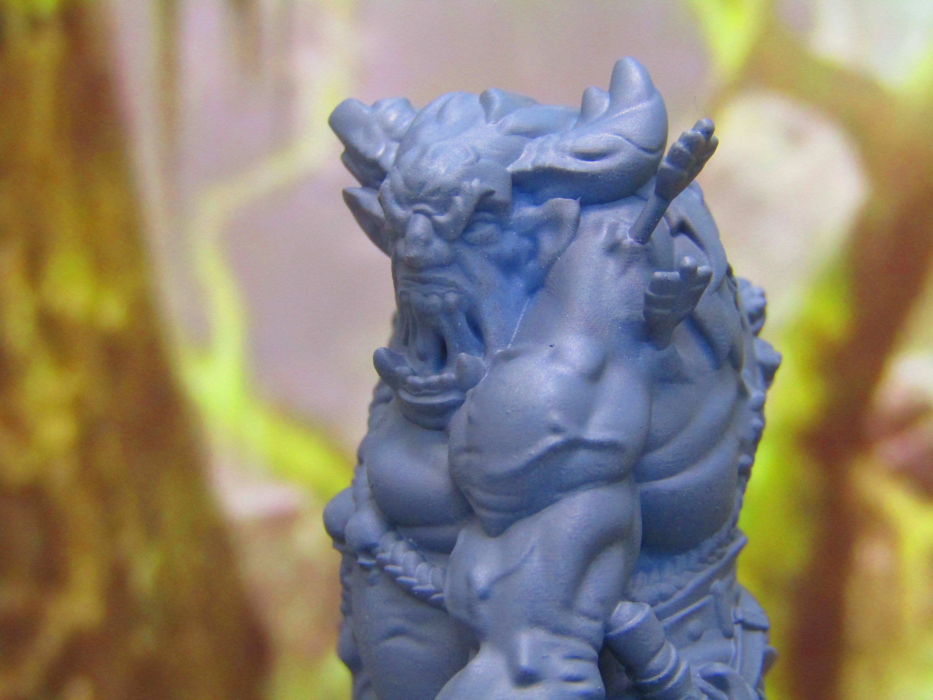 Roaring Horned Troll Mini Miniature Figure 3D Printed Model | Etsy