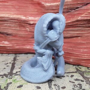 Cobra Warrior Snakefolk Leader Mini Miniatures Figure Tabletop Fantasy ...