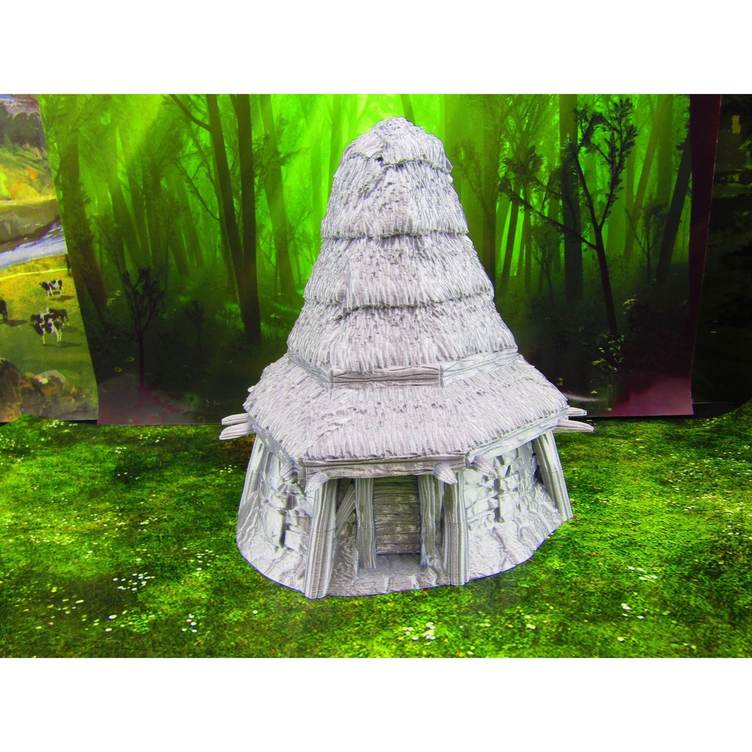 2 Floor Modular Celtic Farm House Scatter Terrain Scenery Mini ...