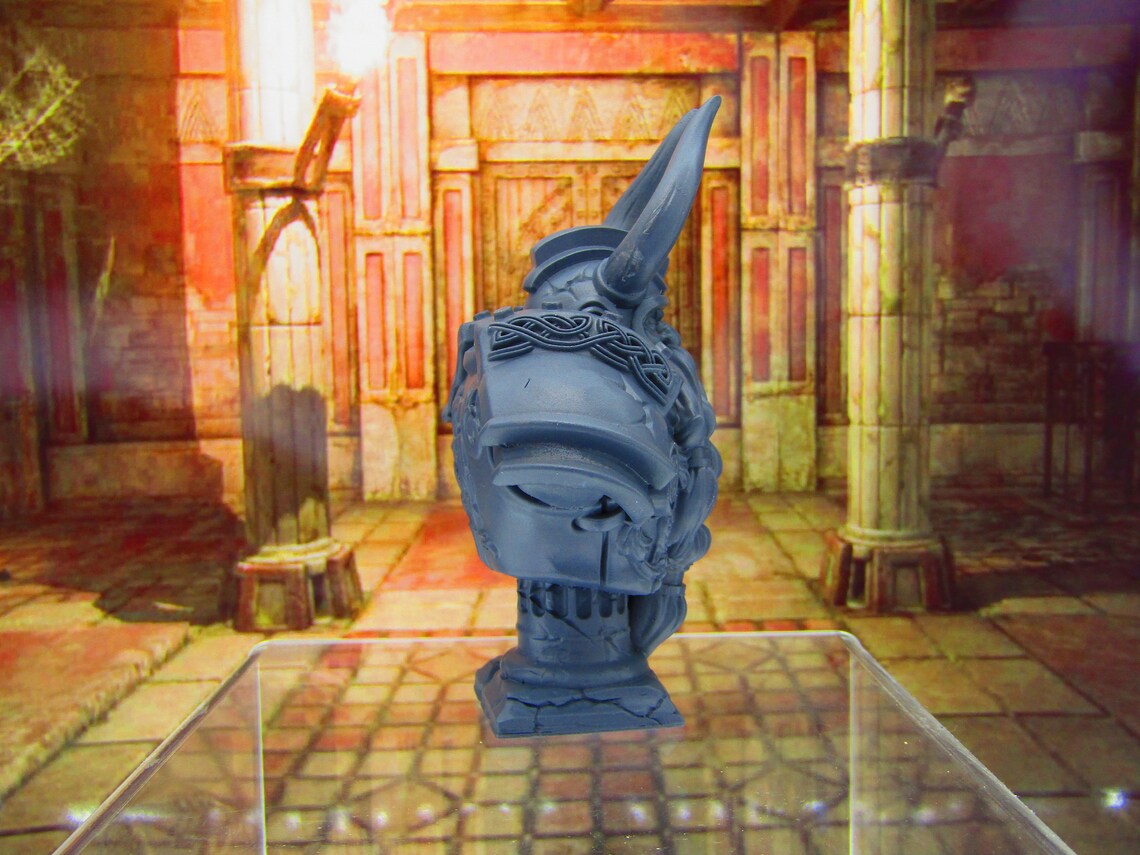 4 Tall Dwarven King Bust Statue Resin 3D Printed Model - Etsy