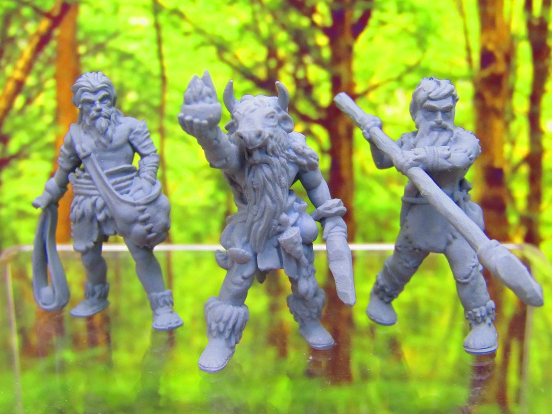 Prehistoric Tribe Shaman & Warriors Set Mini Miniature 3D Printed ...
