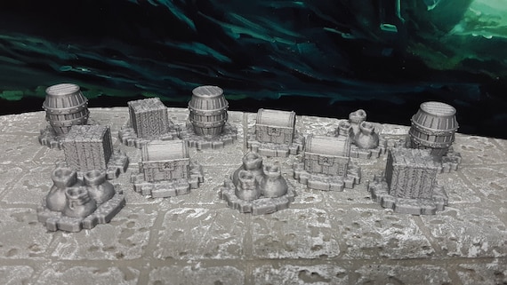 12 Piece Numbered Loot Treasure Markers Scatter Terrain - Etsy