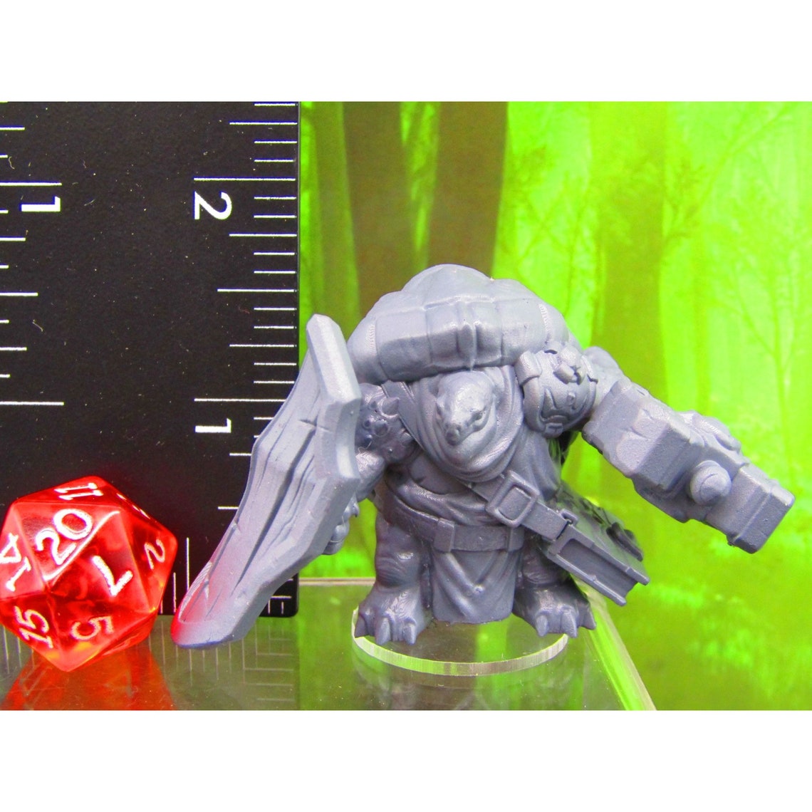 Tortle Cleric Holy Warrior Turtle Man Race Mini Miniature Figure 3D ...