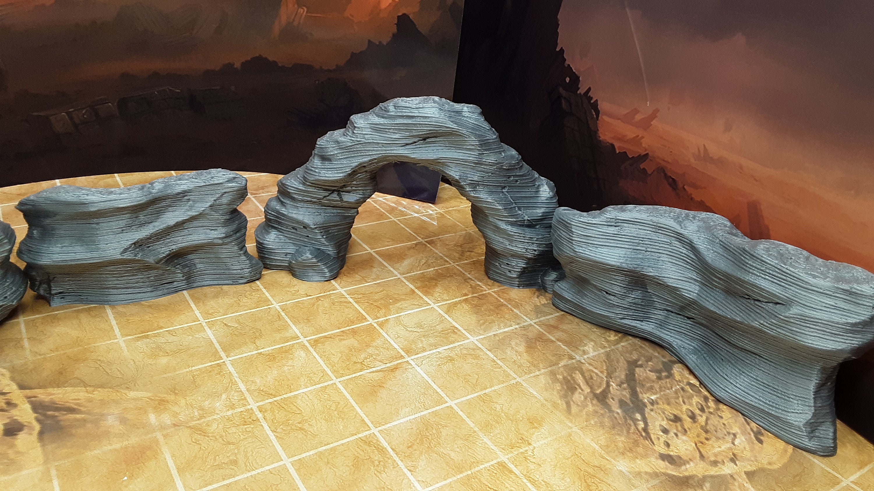 6 Piece Canyon Rock Formations Scatter Terrain Tabletop | Etsy