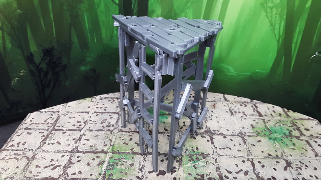 Savage Watchtower Makeshift Guard Tower 28mm Scale RPG Fantasy Dungeons ...