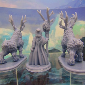 Druid Santa Claus Saint Nick W/ Reindeer Set 28mm Scale Figure RPG ...