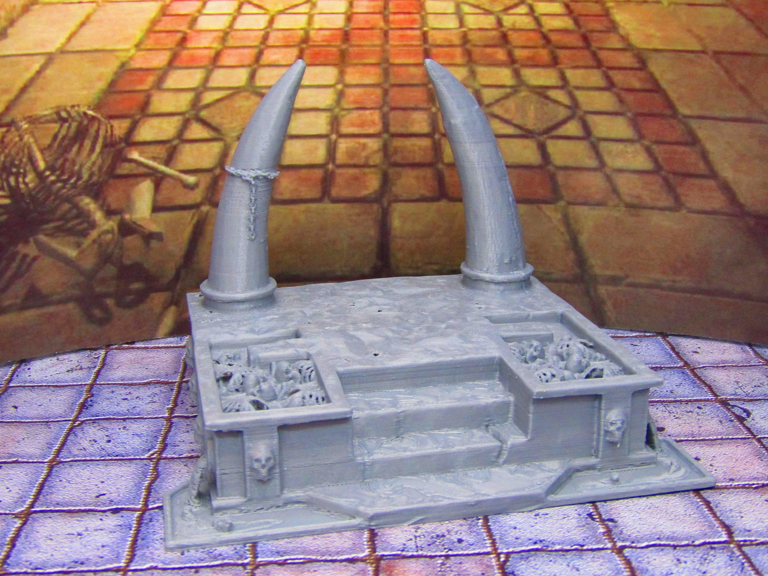 Cultists Sacrificial Torture Altar Stage W/ Bone & Blood | Etsy