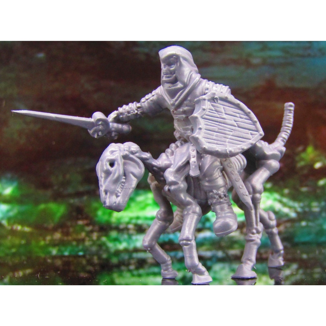 Mounted Skeleton Horse Rider Cavalry B Mini Miniature Model Character ...