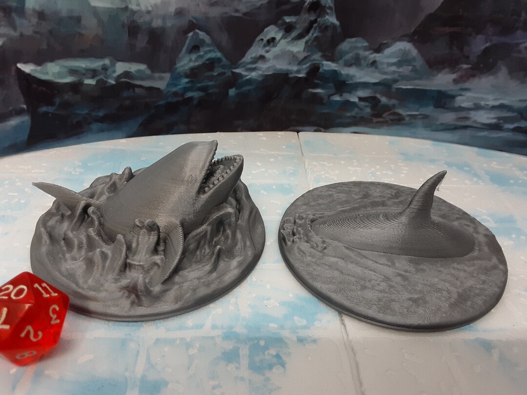 Killer Orca Whales Pair 28mm Scale Figure for RPG Fantasy Games ...