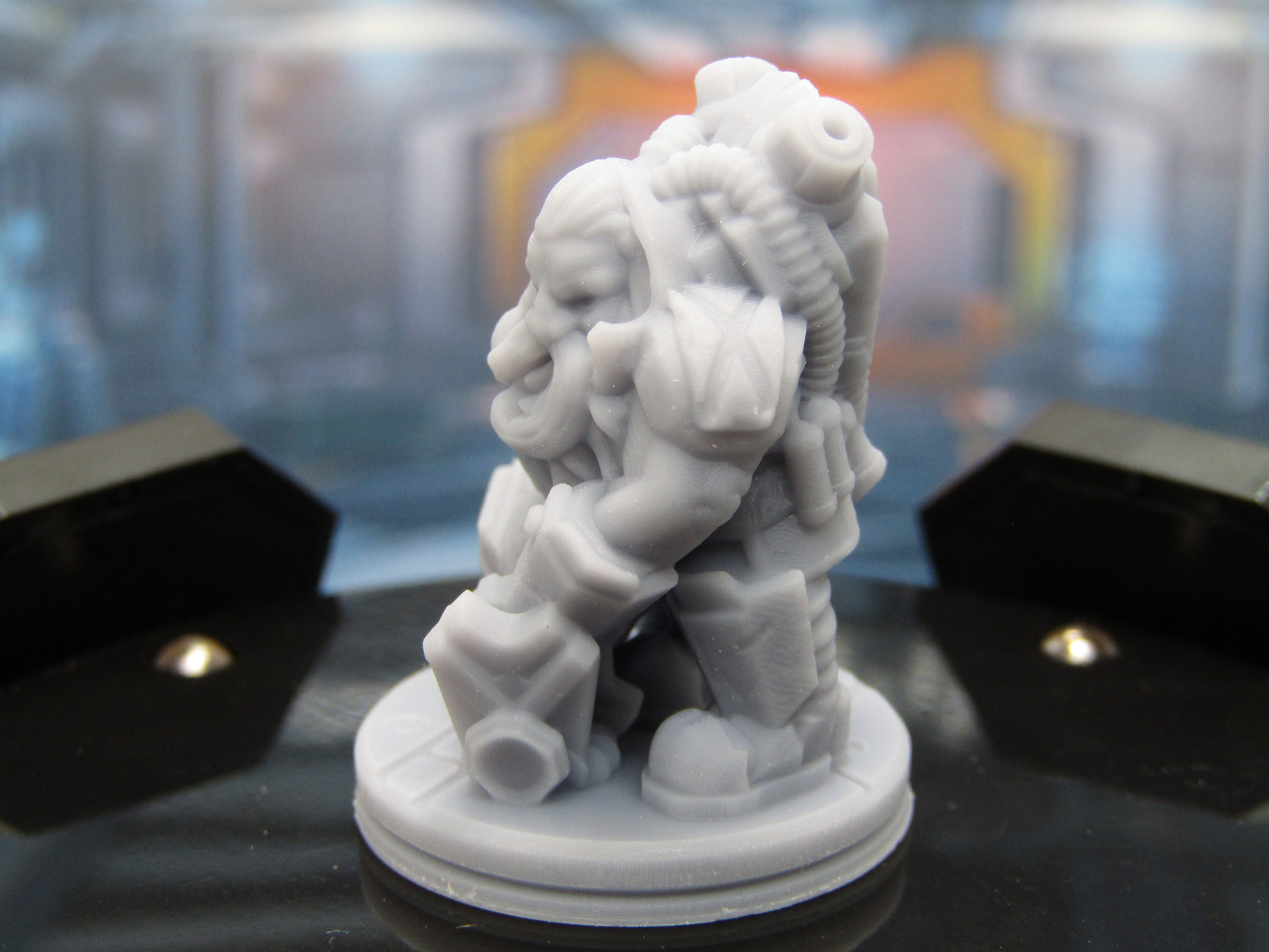 Dwarven Heavy Gunner Space Mercenary Merc Mini Miniature Terrain 3D ...