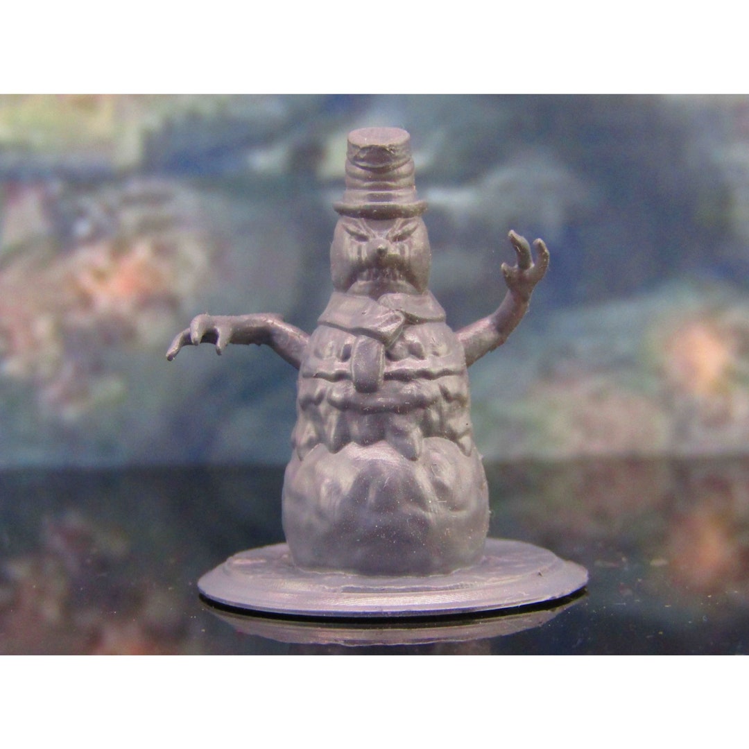 Evil Snowman Mimic Monster Mini Miniature Model Character Figure 28mm ...