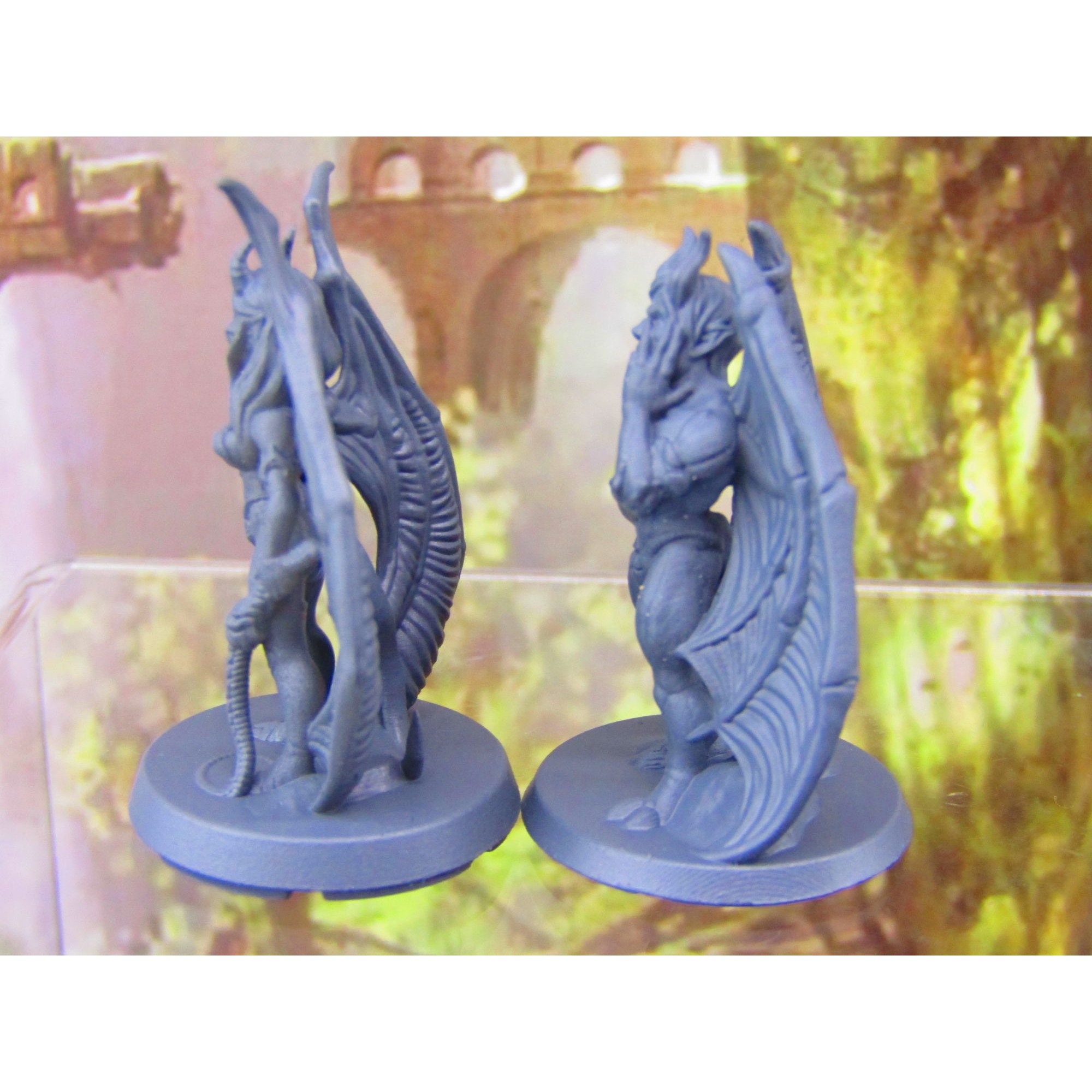 Incubus and Succubus Demon Pair Mini Miniatures 3D Printed Resin Model ...