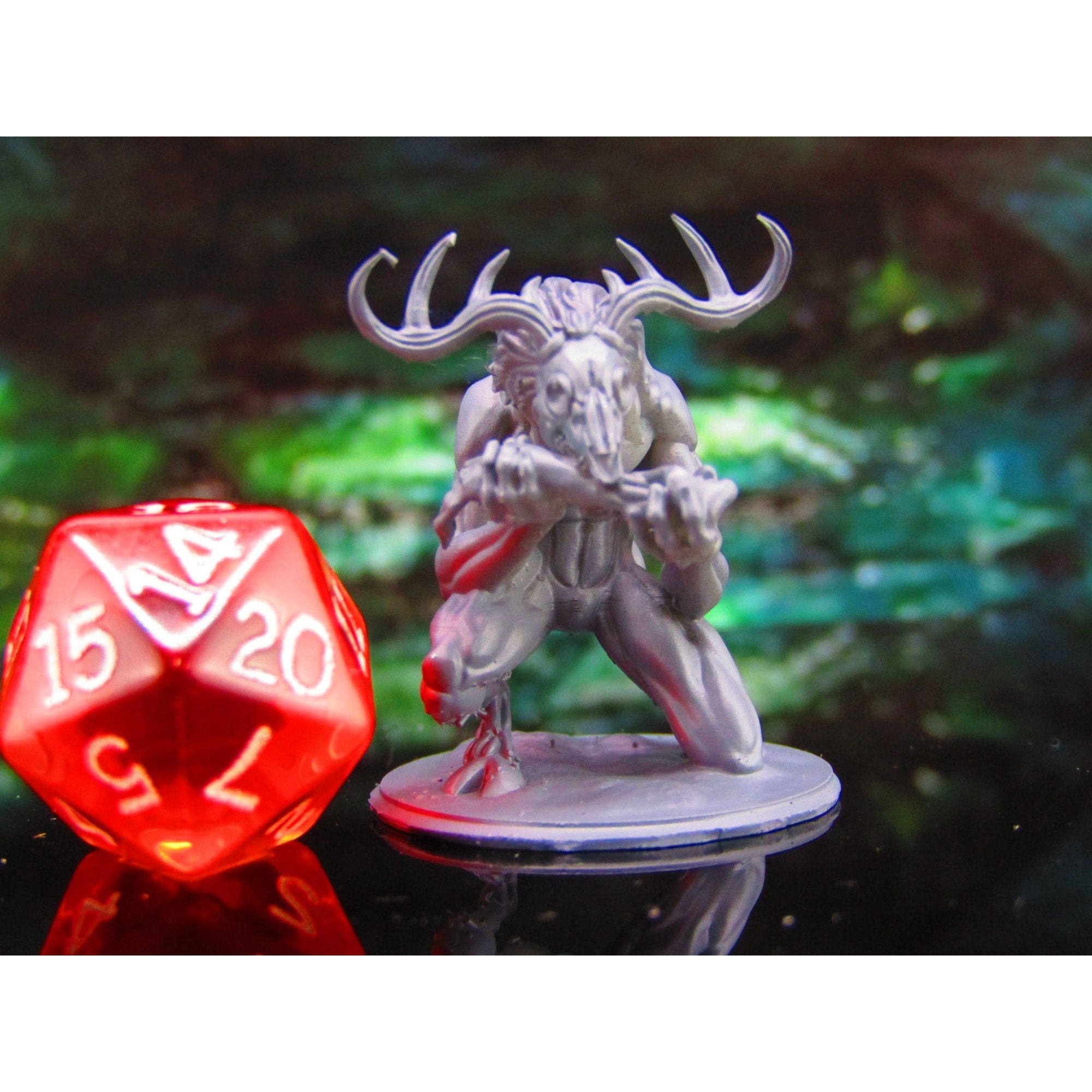 Wendigo Evil Spirit Cryptid Monster Pose B Mini Miniature - Etsy