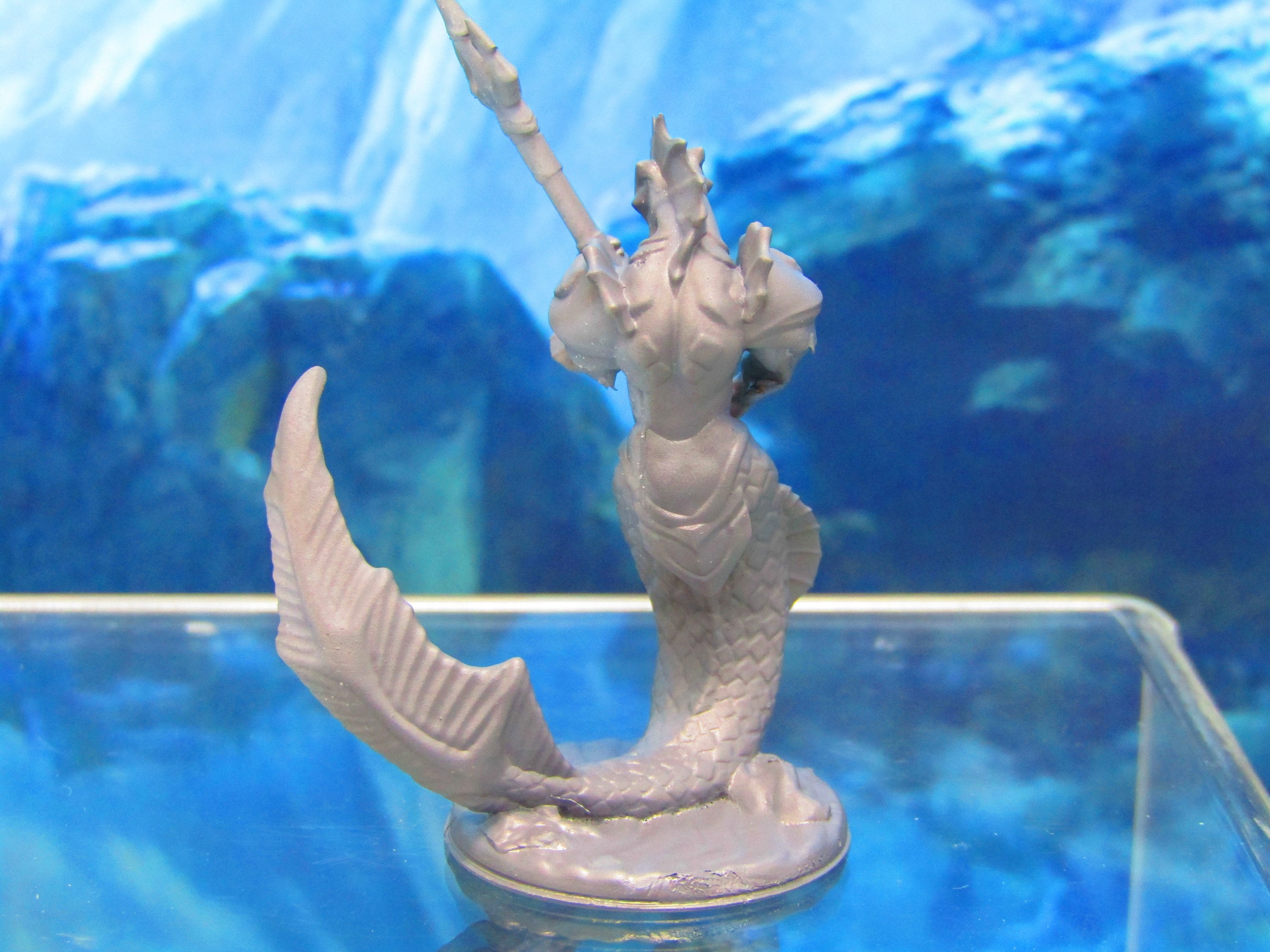 Merfolk Merman Warrior W/ Trident Mini Miniature Figure 3D | Etsy
